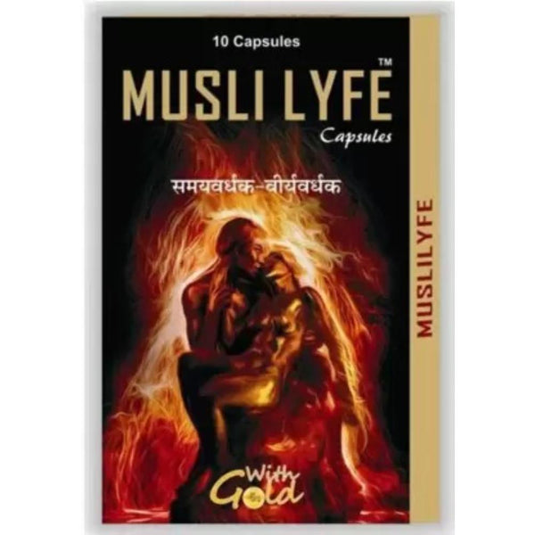 Musli Lyfe Energy Sex Capsule with Gold For Man Play Long Last Enhance ...